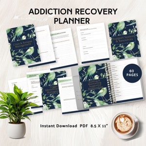 Addiction Recovery Planner Relapse Prevention Plan Worksheet for ...