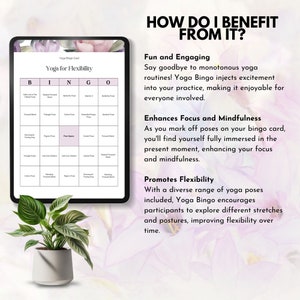 Yoga Bingo for Kids Yoga Game Printable Wellness Bingo Fitness Activity ...