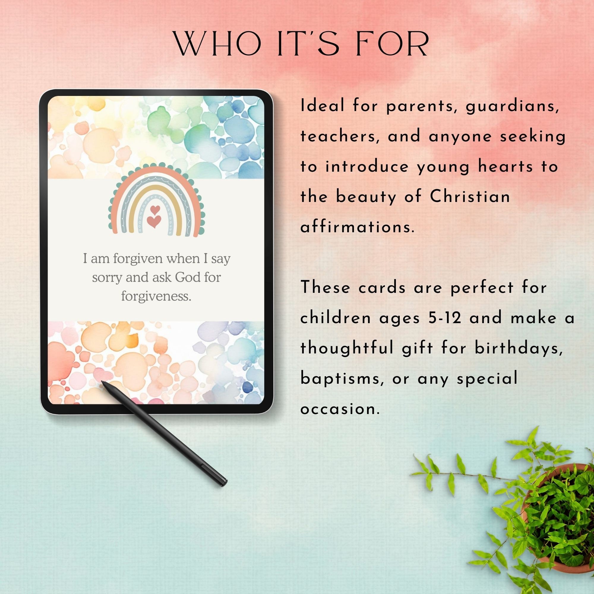 Christian Affirmations for Kids Motivational Christian Faith ...