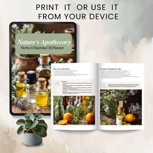 Herbs and Essential Oil Planner Aromatherapy Journal Herbal Blend ...