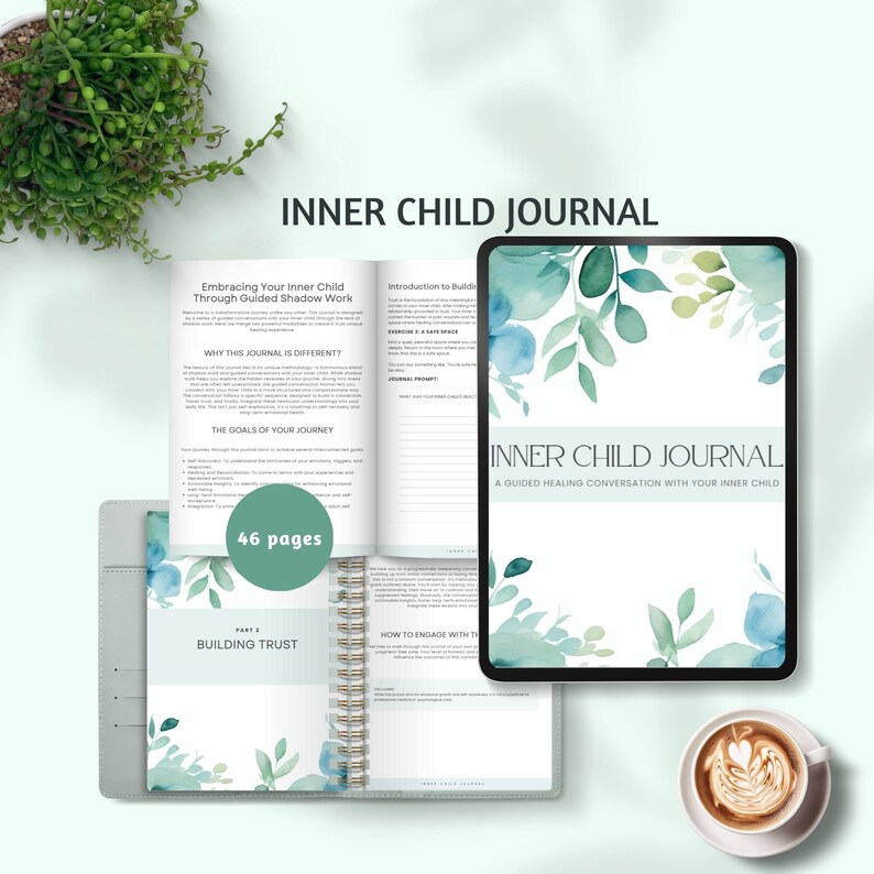 Inner Child Healing Journal Prompts PDF Worksheet for Mental Health ...