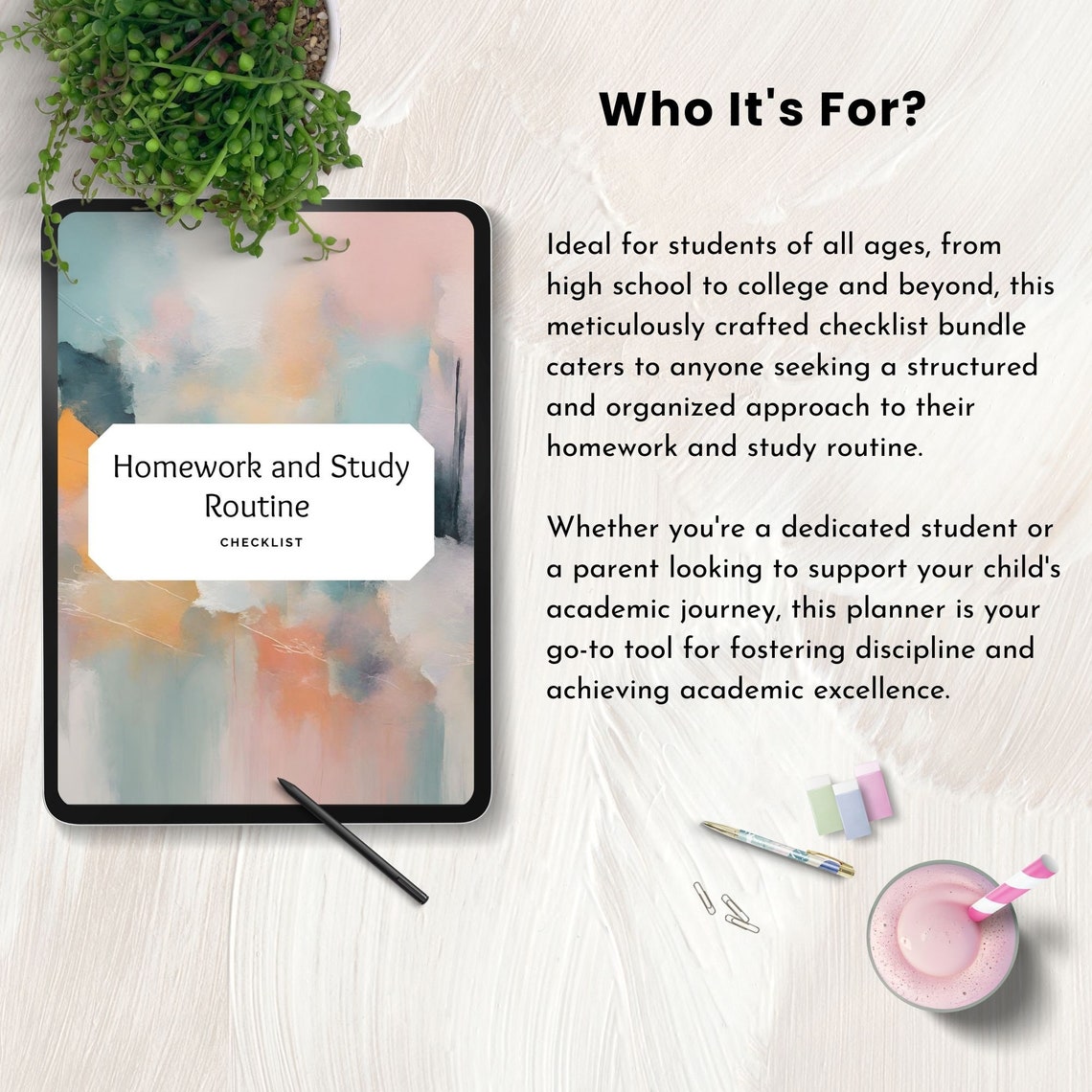 Homework Checklist Printable for Students Assignment Log Homework to Do ...