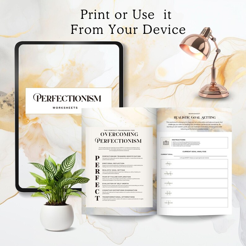 Therapy Worksheets for Perfectionism Template Self Worth Exercise Life ...