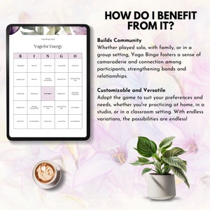 Yoga Bingo for Kids Yoga Game Printable Wellness Bingo Fitness Activity ...