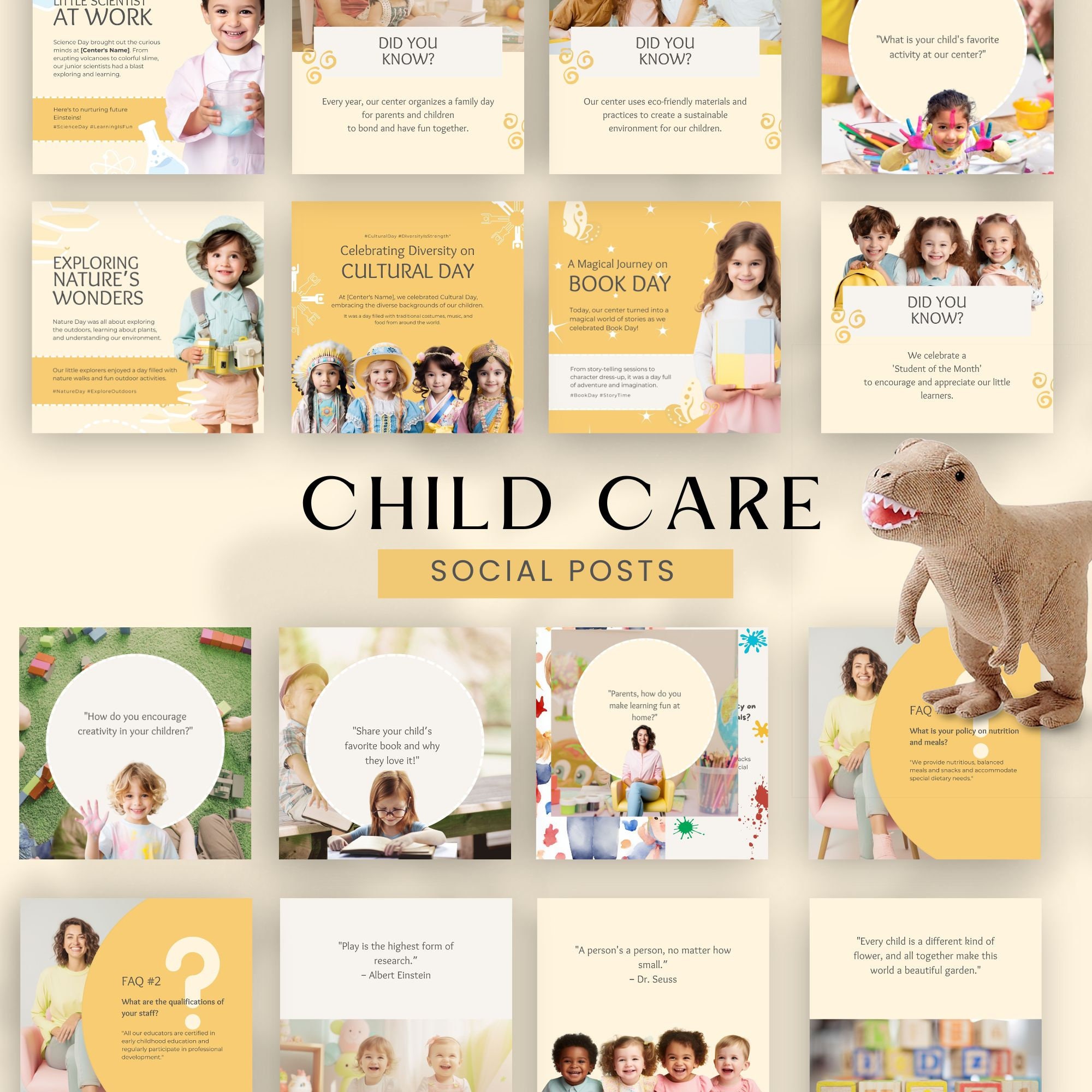 Childcare Social Media Post Instagram Kindergarten Daycare Marketing ...