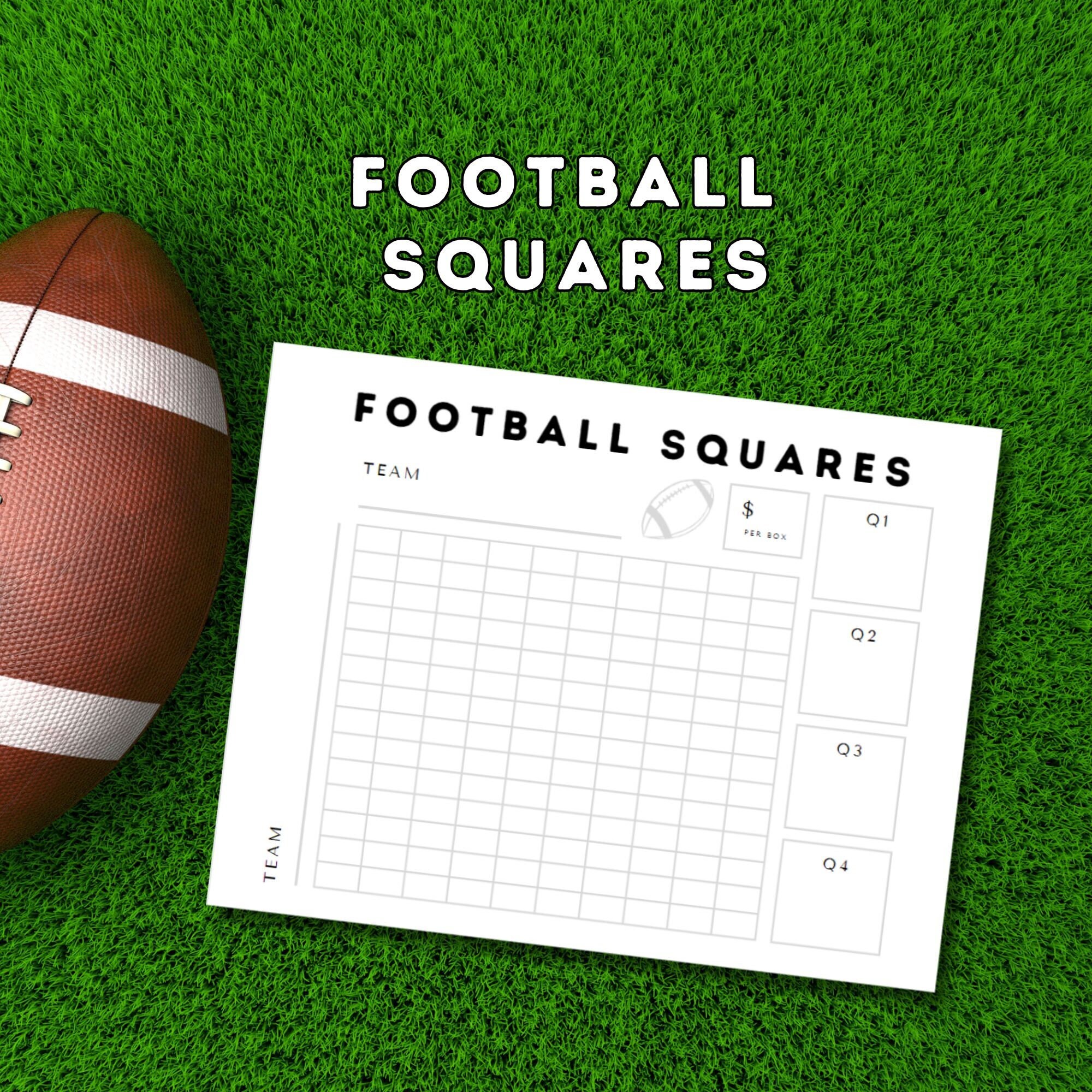 Football Squares Printable Football Squares Template Football Squares ...
