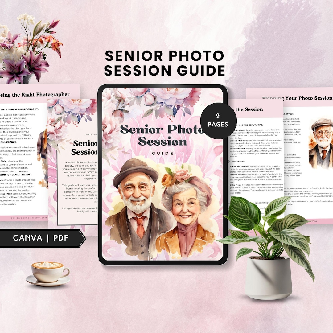 Senior Photo Session Guide Elderly Photo Shoot Session Preparation ...