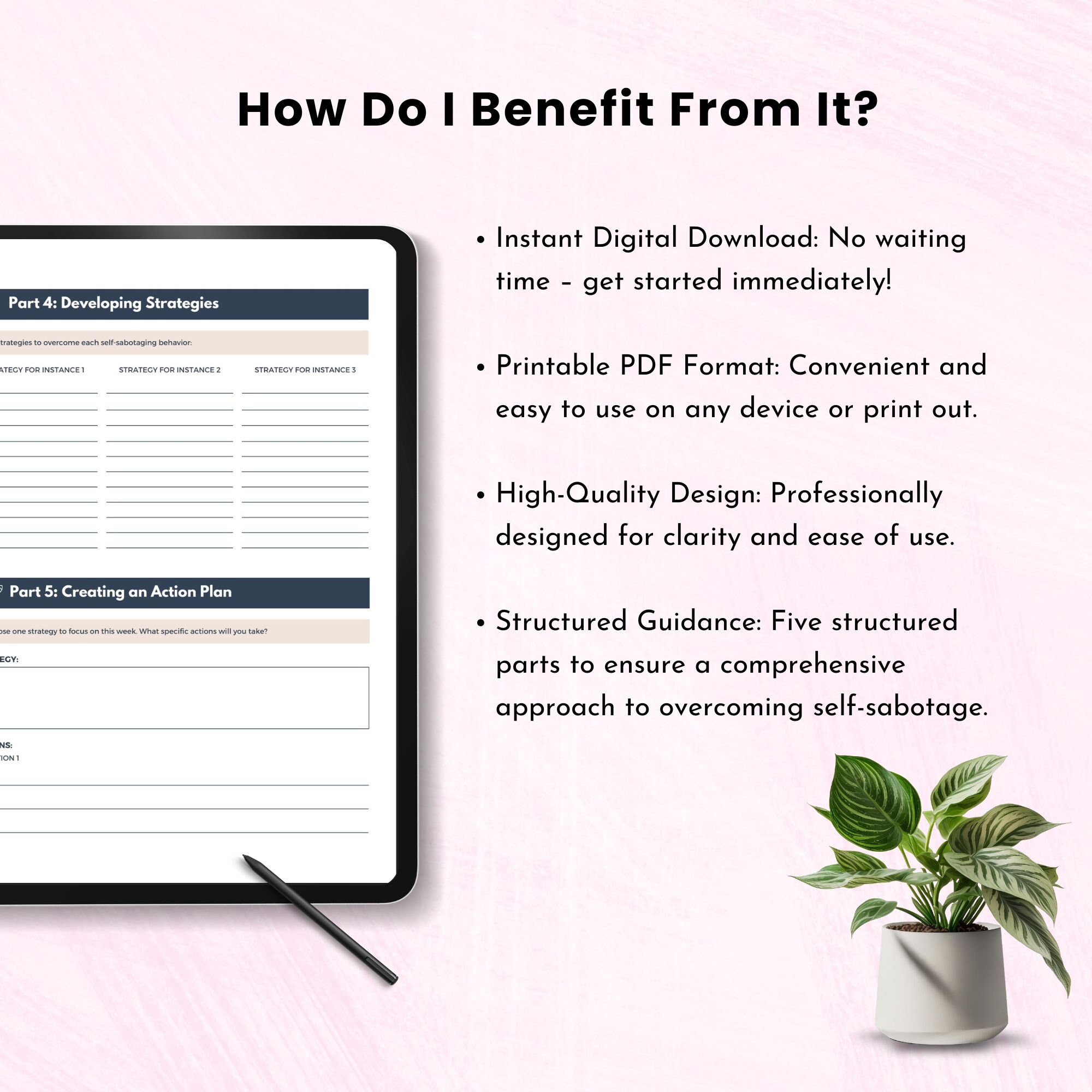 Self Sabotage Worksheets Template Canva Therapy Worksheets Self ...