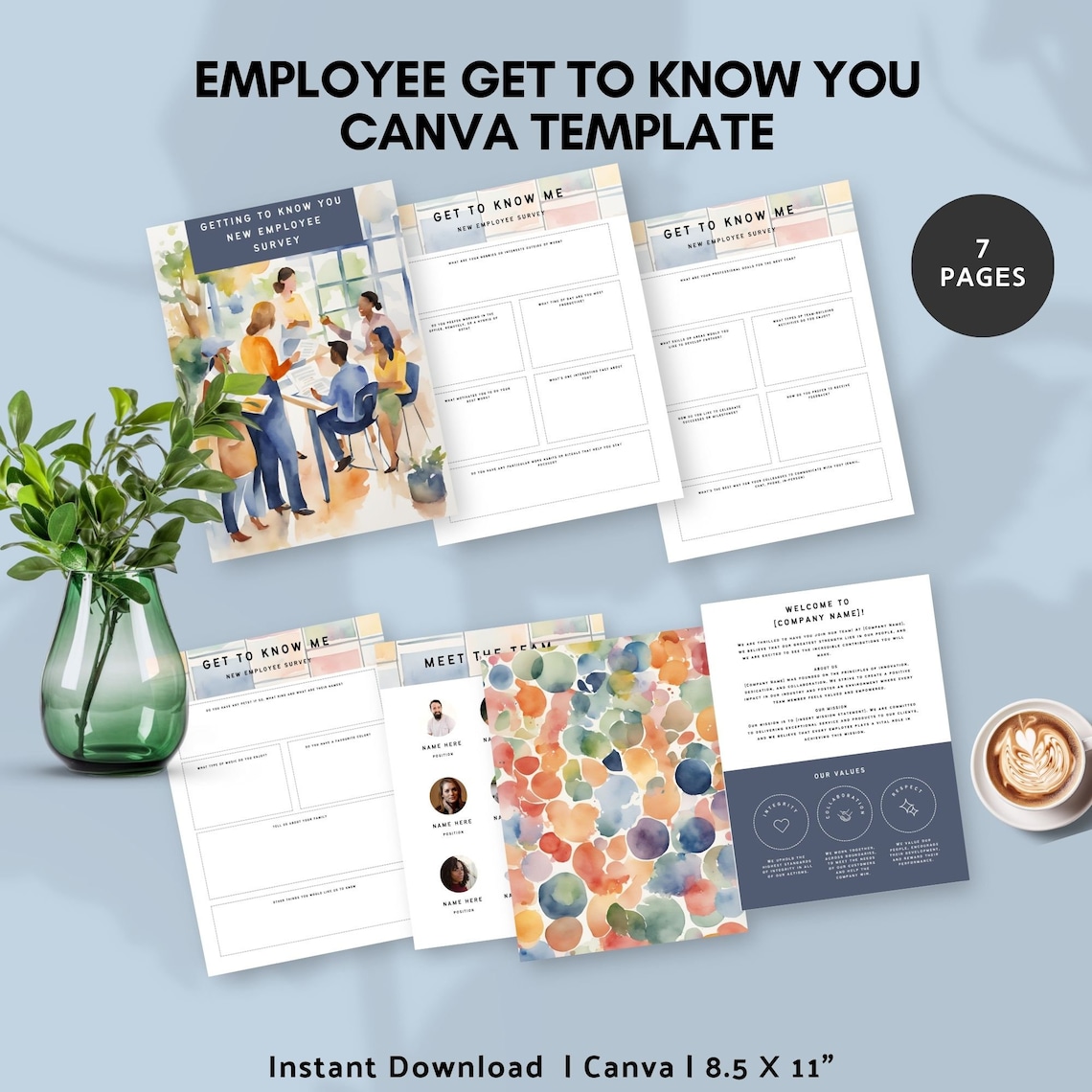 Getting to Know You for Coworkers Employee Get to Know My Team ...