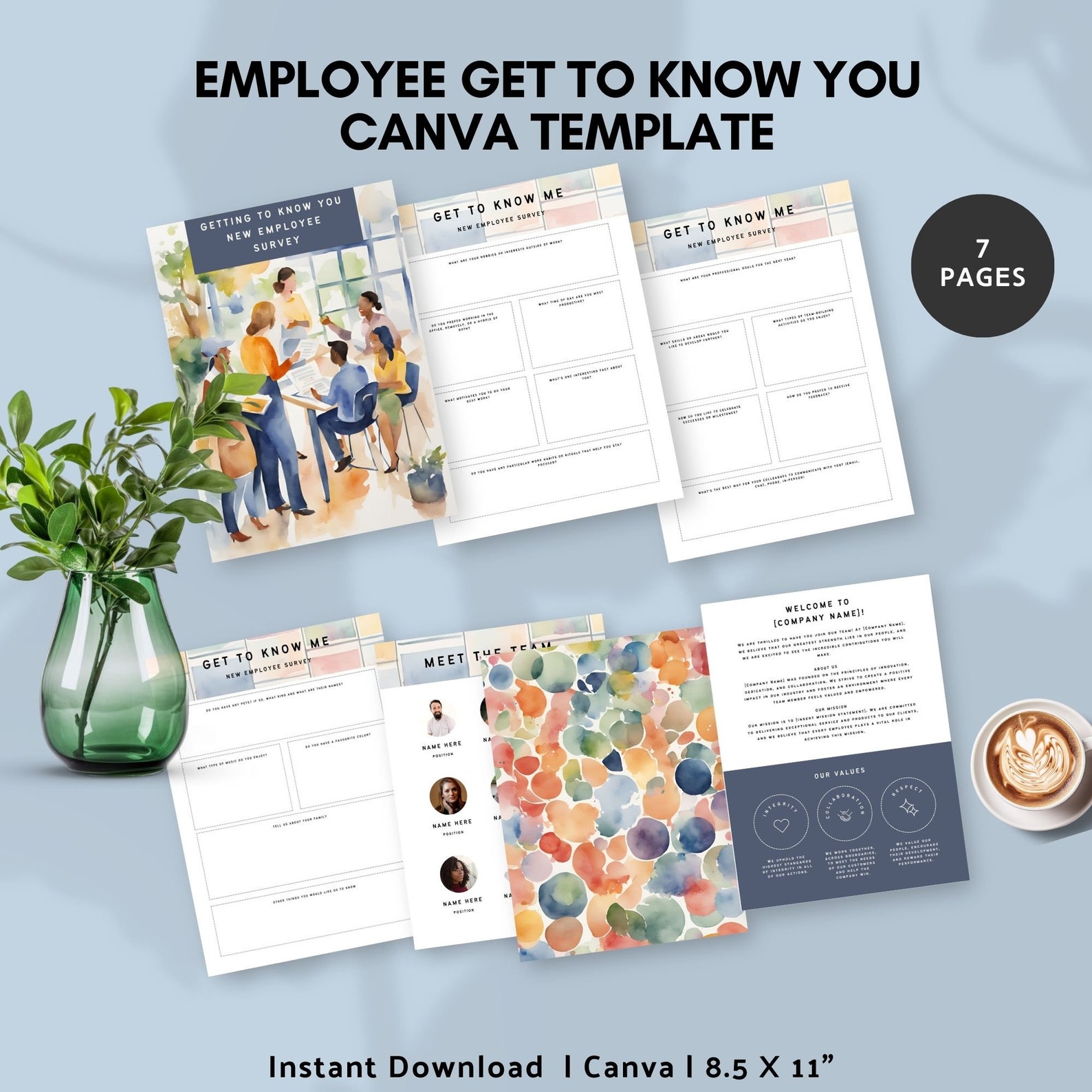 Getting to Know You for Coworkers Employee Get to Know My Team ...