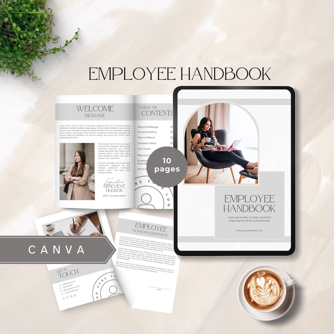 Employee Handbook for Small Business HR Manual Employment New Hire ...