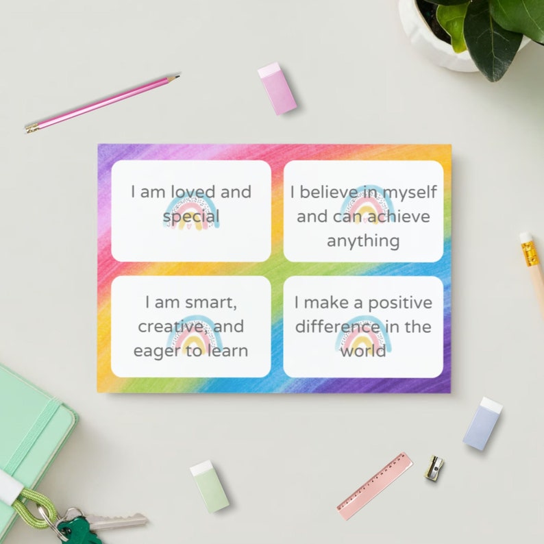 Kids Affirmation Cards for Kids Positive Affirmation Daily ...