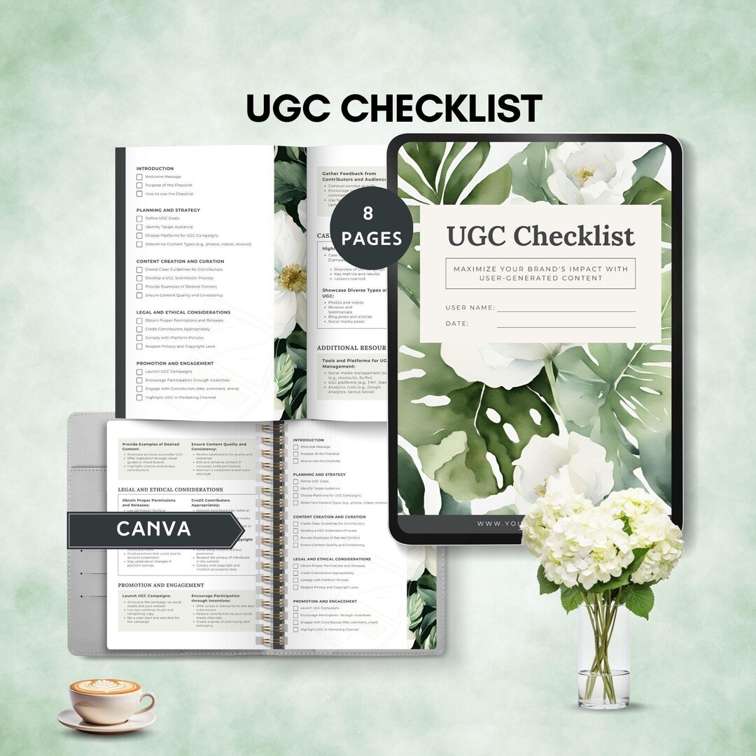 Ugc Checklist Content Ugc Lead Magnet How to Start UGC Guide User ...