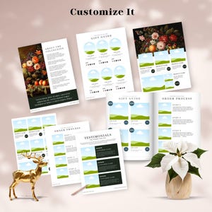Holiday Gift Guide Template Christmas Product Catalog Digital Xmas Gift ...