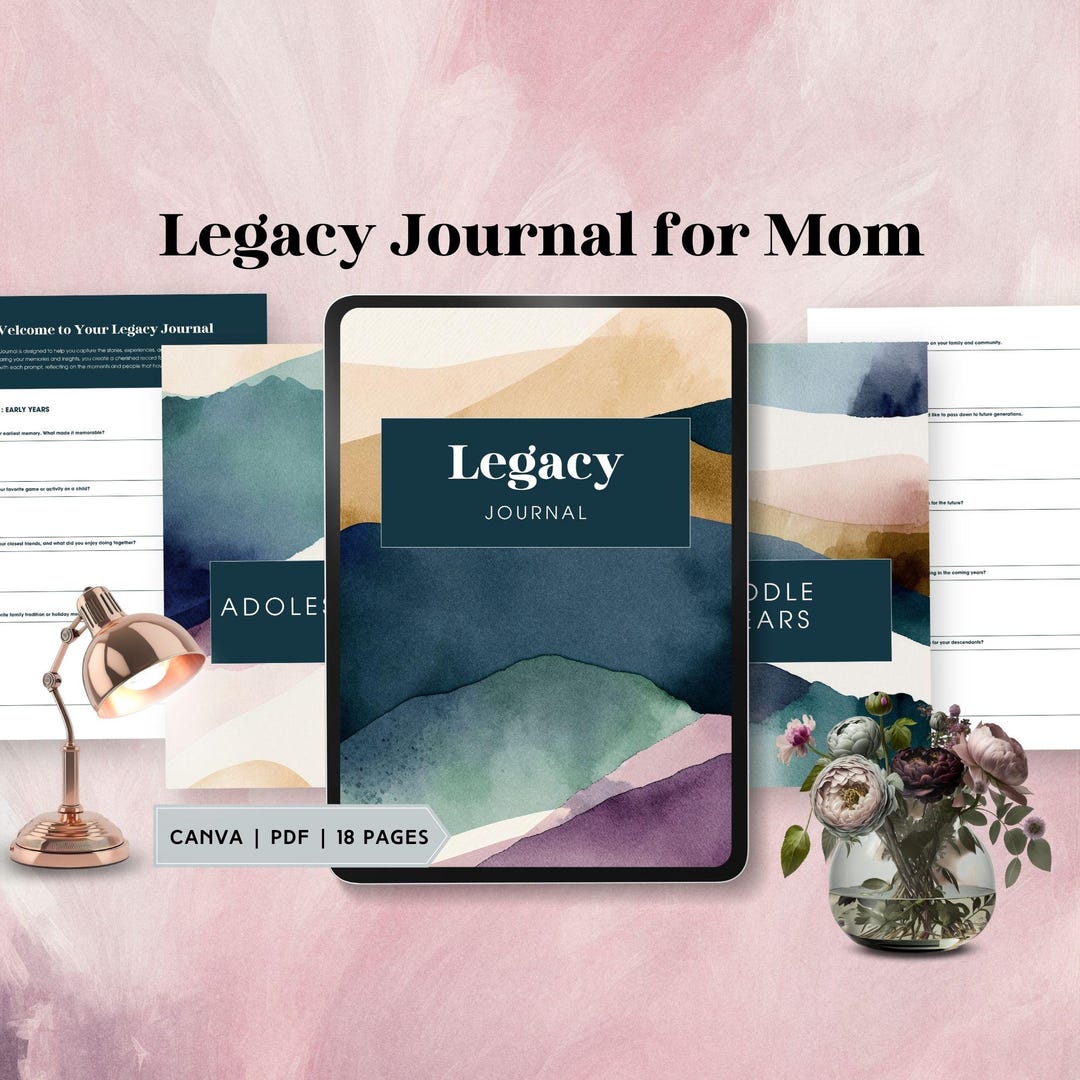 Legacy Journal for Mom Legacy Journal for Grandparents Memory Life ...