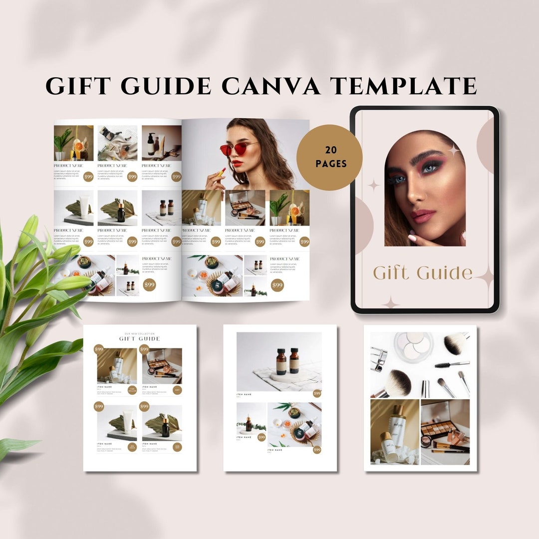Canva Gift Guide Template Ltk Gift Guide Skincare Make up Gift Guide ...