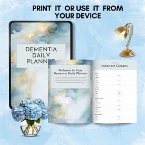 Dementia Planner Dementia Daily Routine Plan for Dementia Care Giver ...