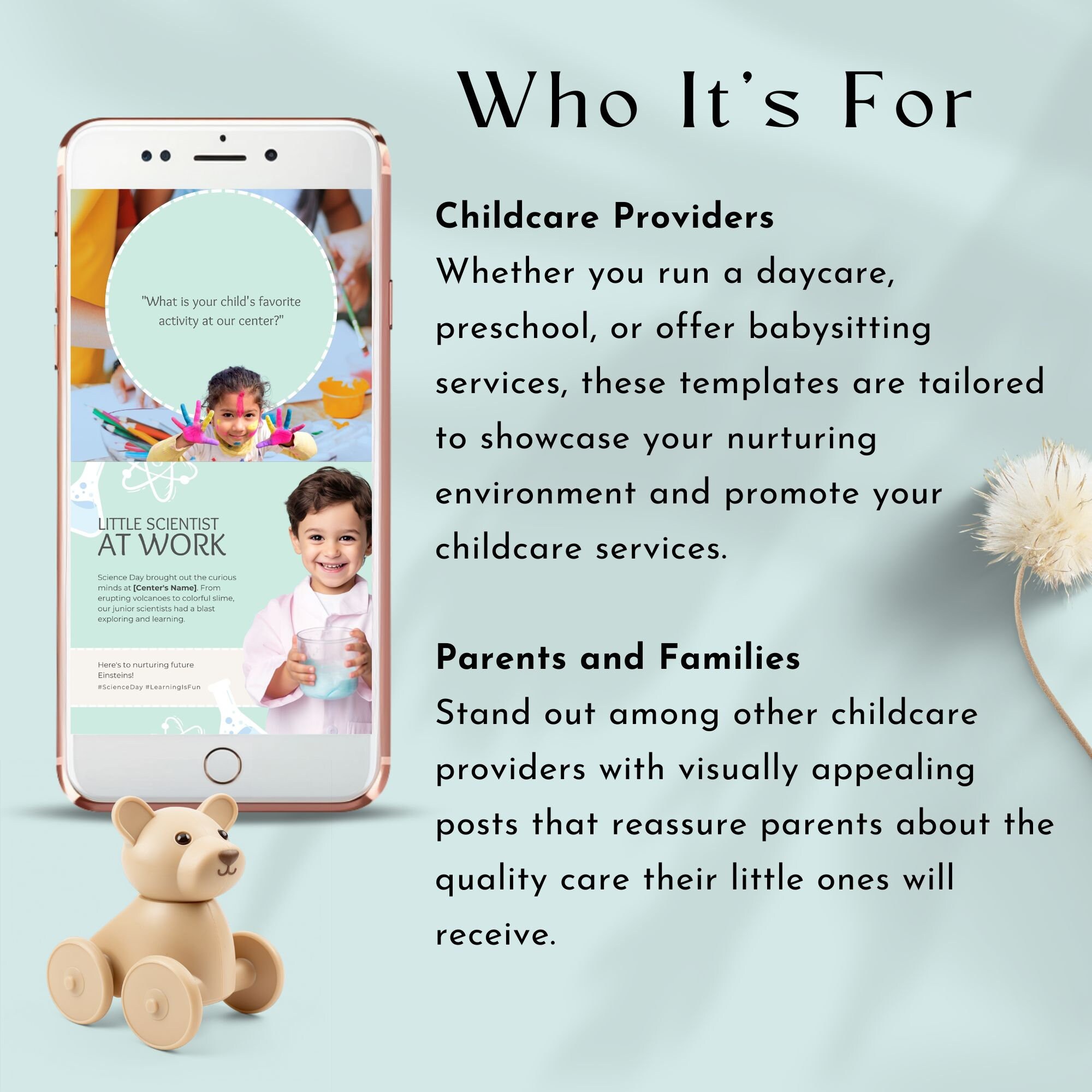 Childcare Social Media Post Instagram Daycare Kindergarten Marketing ...