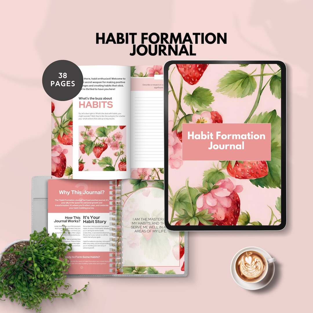 Habit Formation Journal Habit Tracker Printable Personal Development ...