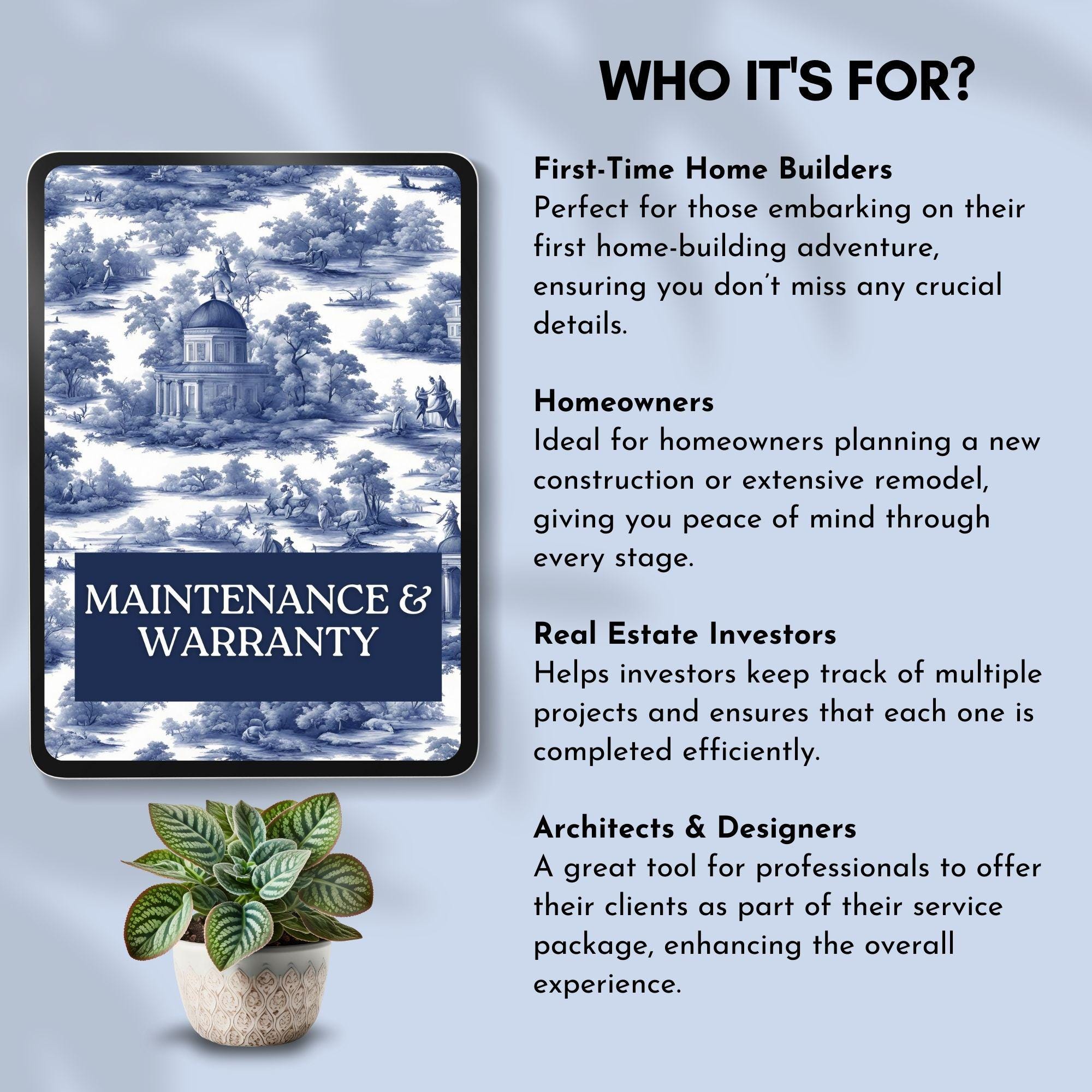 New Home Build Planner Custom Home Building Planner Template House ...