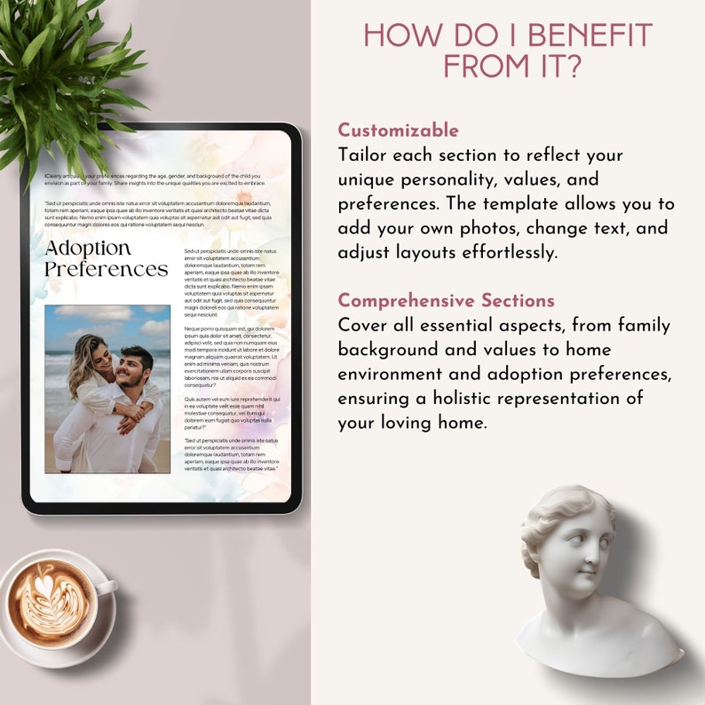 Adoption Profile Book Template Canva DIY Child Adoption Guide ...