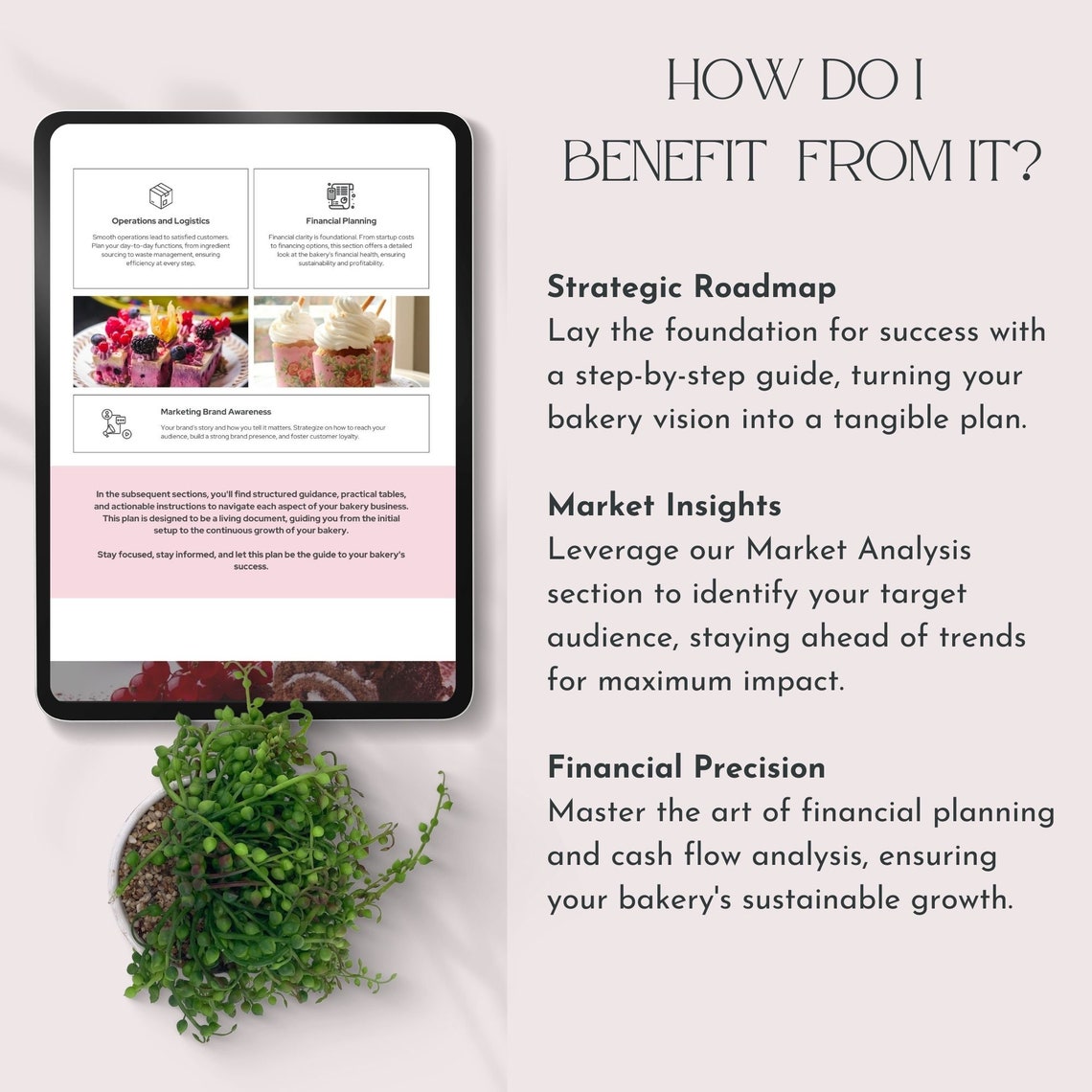 Bakery Business Plan Template for Small Bakeries Planner in Home Bakery ...