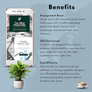 Accounting and Bookkeeping Social Media Templates Tax Accountant Social ...