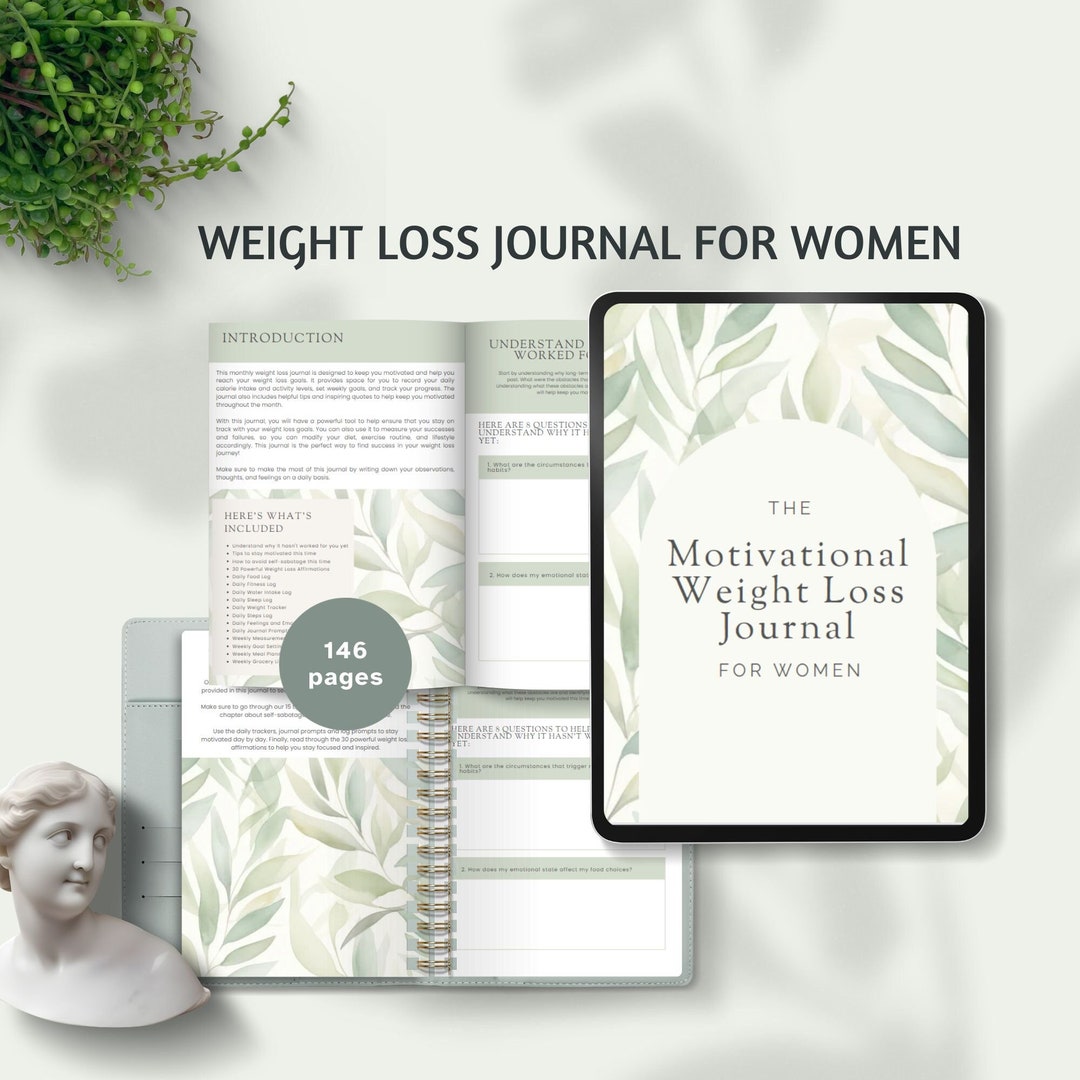 Weight Loss Journal Template Pdf for Women Fitness Planner Workout ...