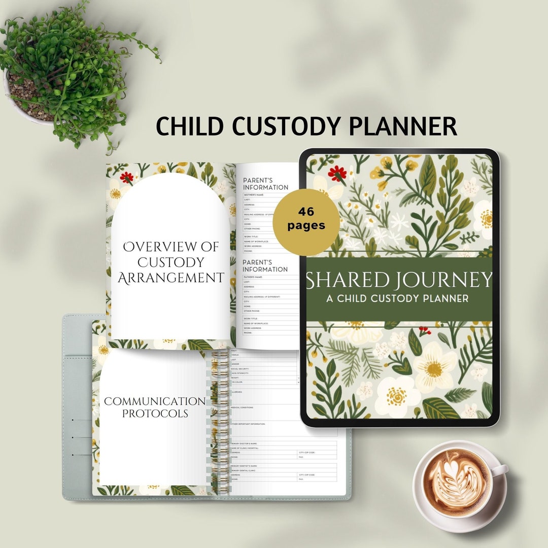 Child Custody Planner Printable Child Support Tracker Divorce Planning ...