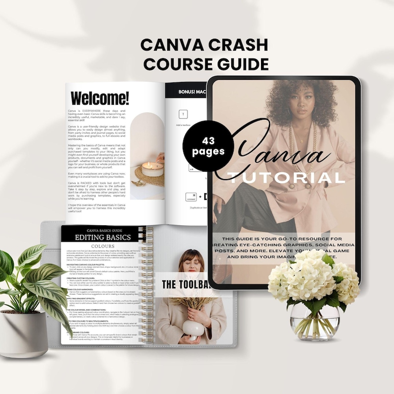 Canva Crash Course Guide Canva 101 Tutorial Guide Canva Cheat Sheet How to Use Canva for ...