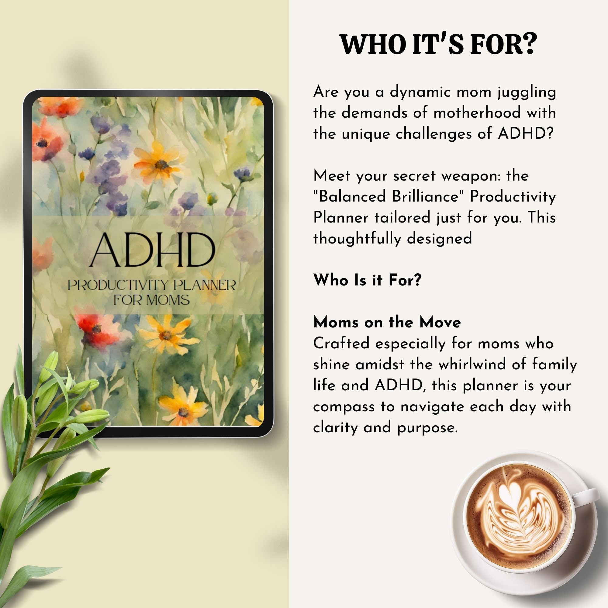 Adhd Mom Planner Printable Adhd Planner for Moms With Adhd - Etsy