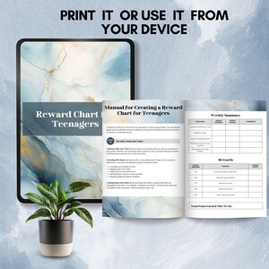 Reward Chart for Teens Chore Chart Positive Reinforcement Program ...