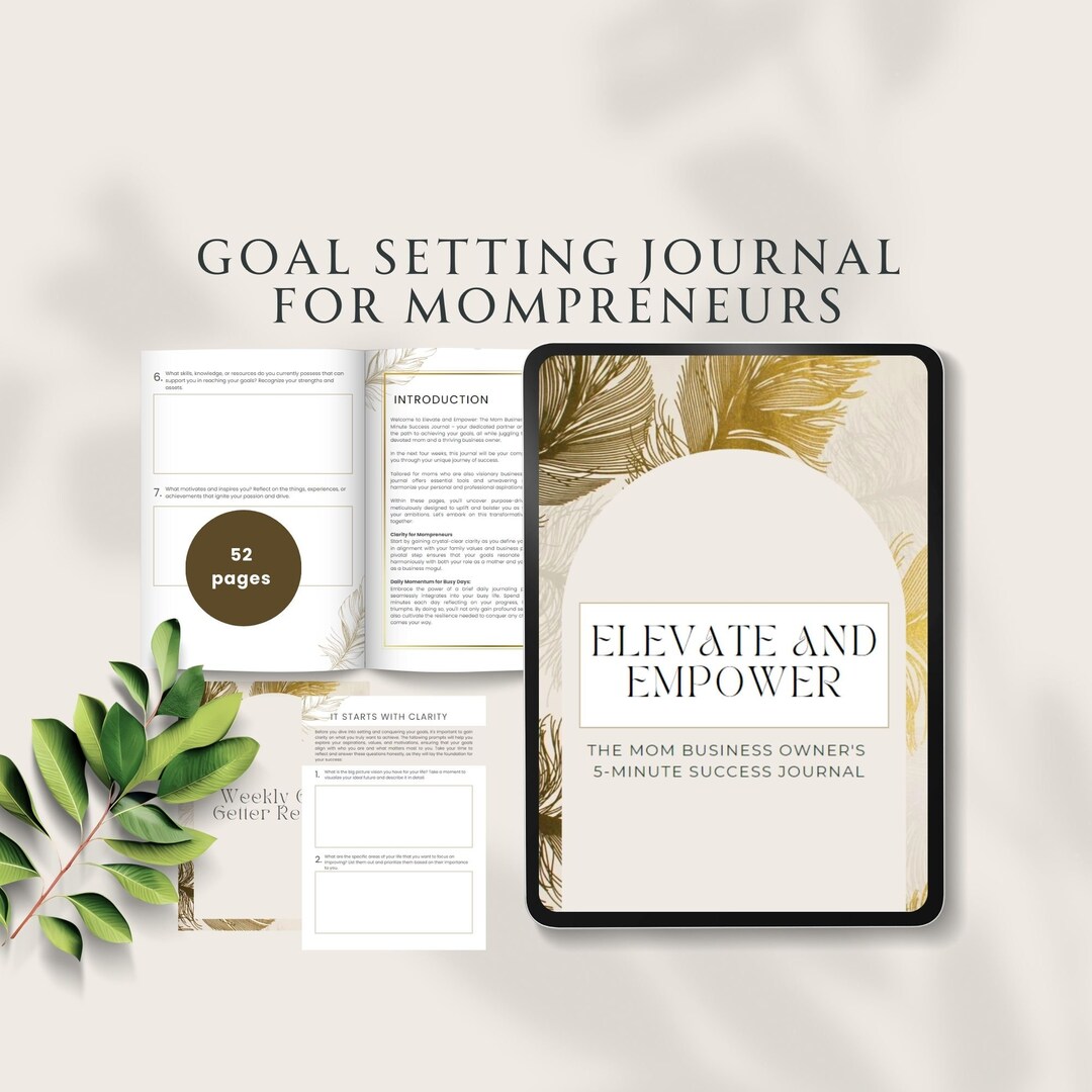 Goal Planner Bundle Journal Prompts for Goal Setting Gift for - Etsy