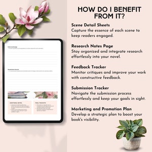 Novel Planner Pdf Printable Author Novel Writing a Book Guide Writer Workbook Story Template ...