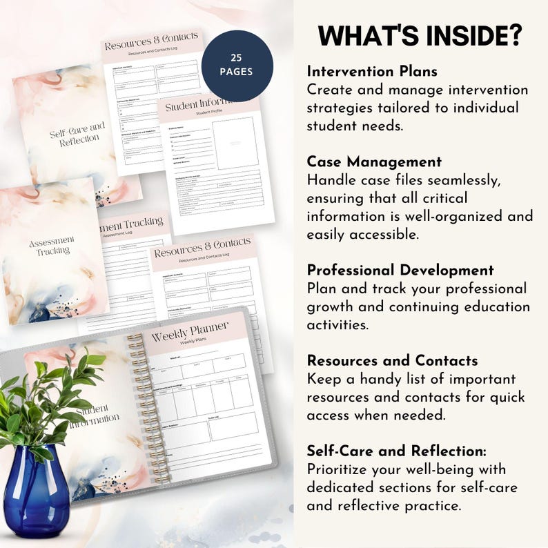 School Psychologist Digital Planner School Counselor Journal Therapy ...