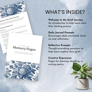 Grief Journal for Teens Grief and Loss Therapy Worksheets Teenager ...