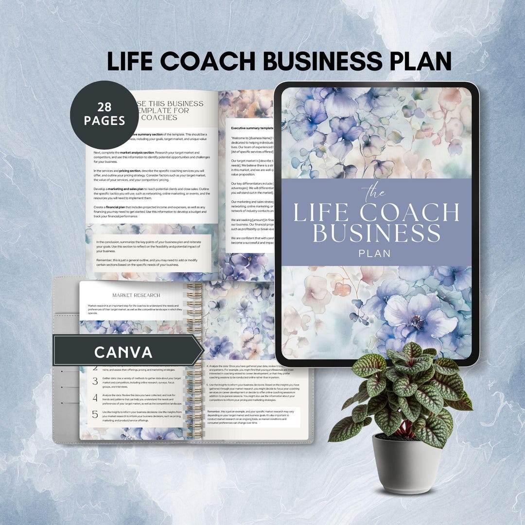 Business Plan Template for Life Coaching Start-up Life Coaches Strategy ...