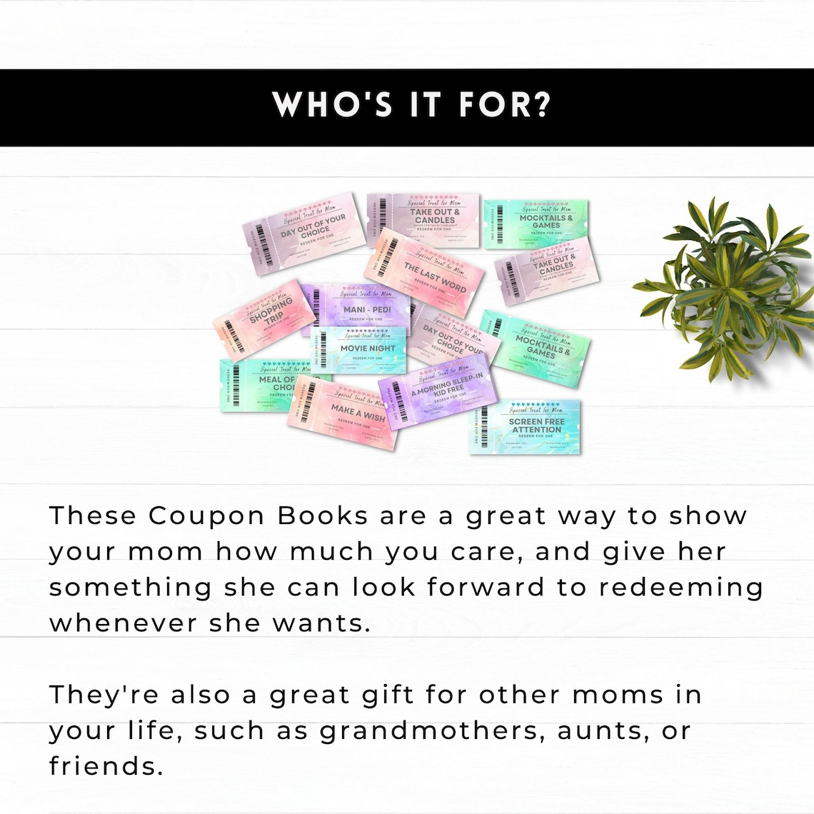 Coupons for New Mom Coupon Mom Coupon Book for Mom Coupon Gift Mom Gift ...