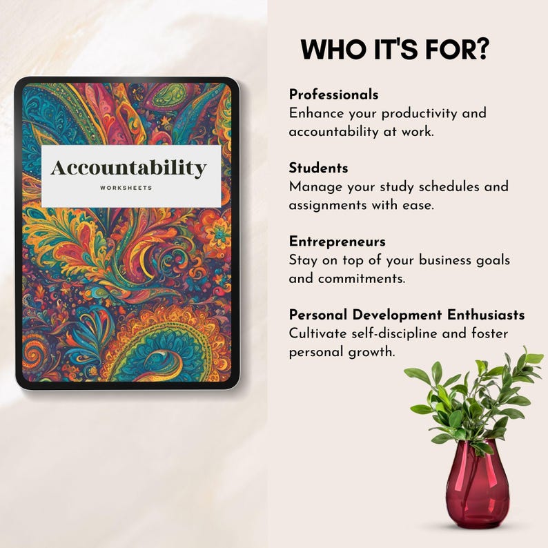 Accountability Worksheet Therapy Self Help Couples Therapy Tool ...