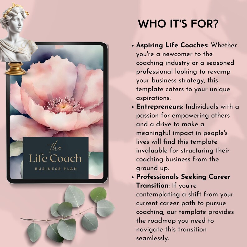 Life Coach Business Plan Template Canva Start-up Proposal for Life ...