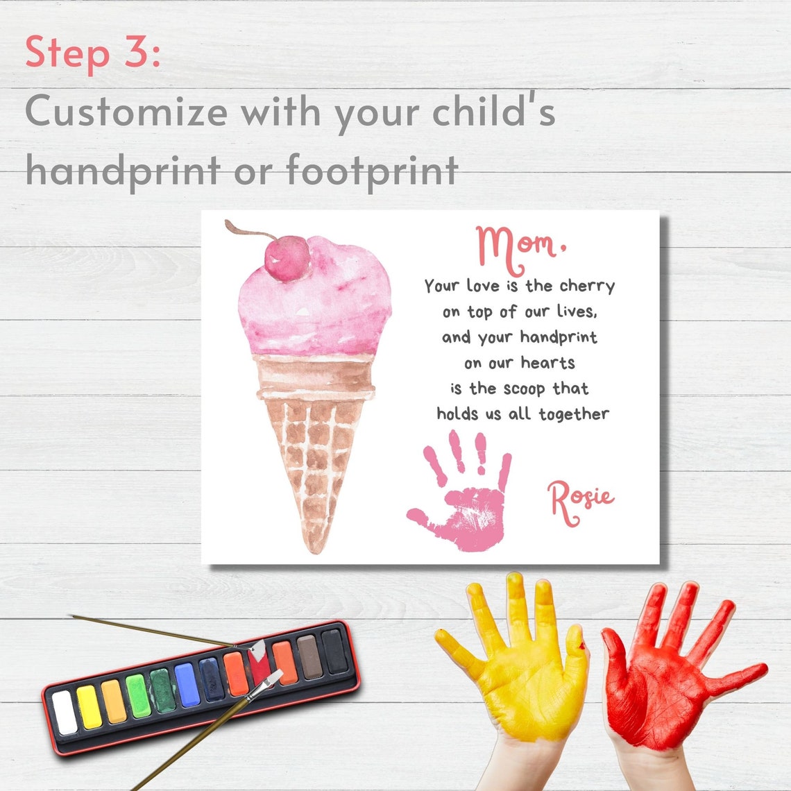 Mother's Day Handprint Template Handprint Poem for Mother's Day Poem ...