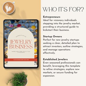 Jewelry Business Plan Template Canva Jewellery Small Business Planner ...