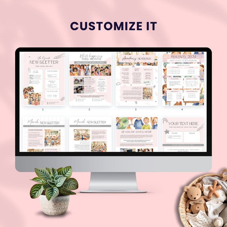 Daycare Newsletter Template School Newsletter for Preschool Classroom ...