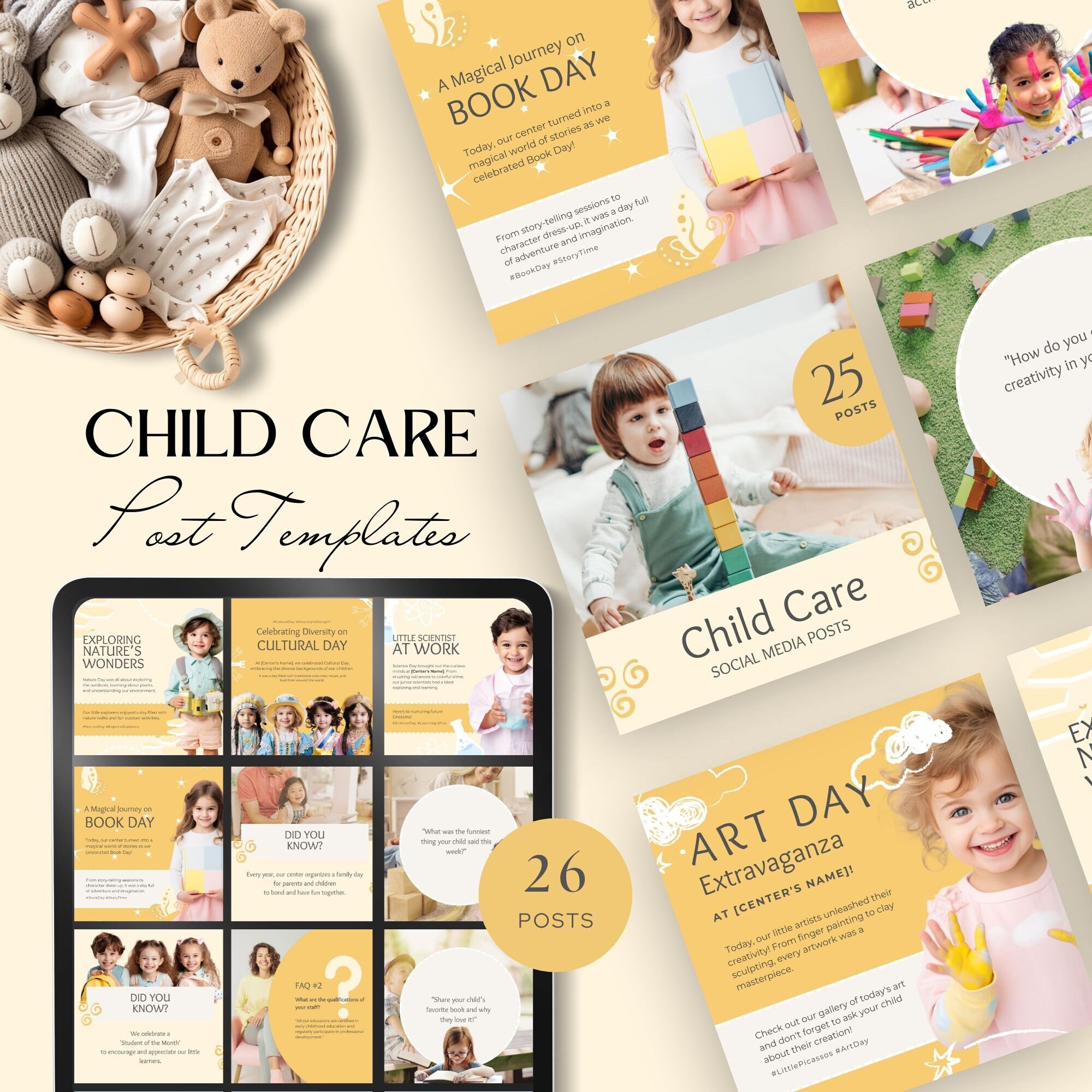 Childcare Social Media Post Instagram Kindergarten Daycare Marketing ...