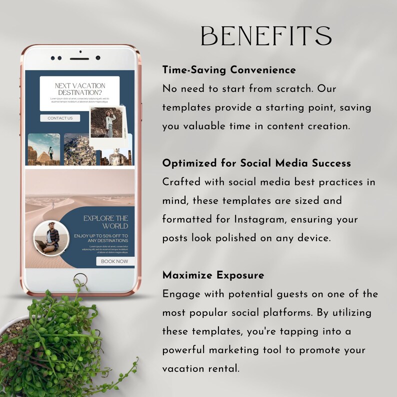 Travel Agent Instagram Template Posts Canva Social Media Manager Travel ...