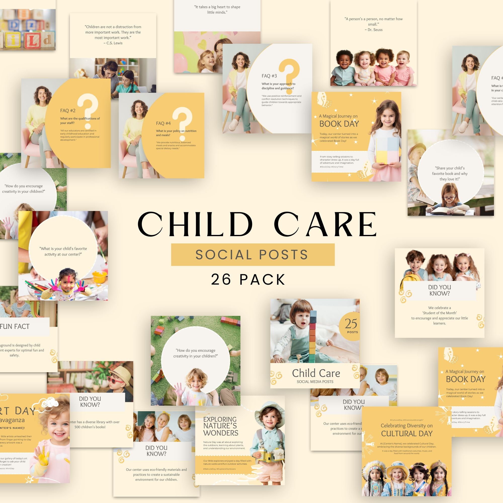 Childcare Social Media Post Instagram Kindergarten Daycare Marketing ...