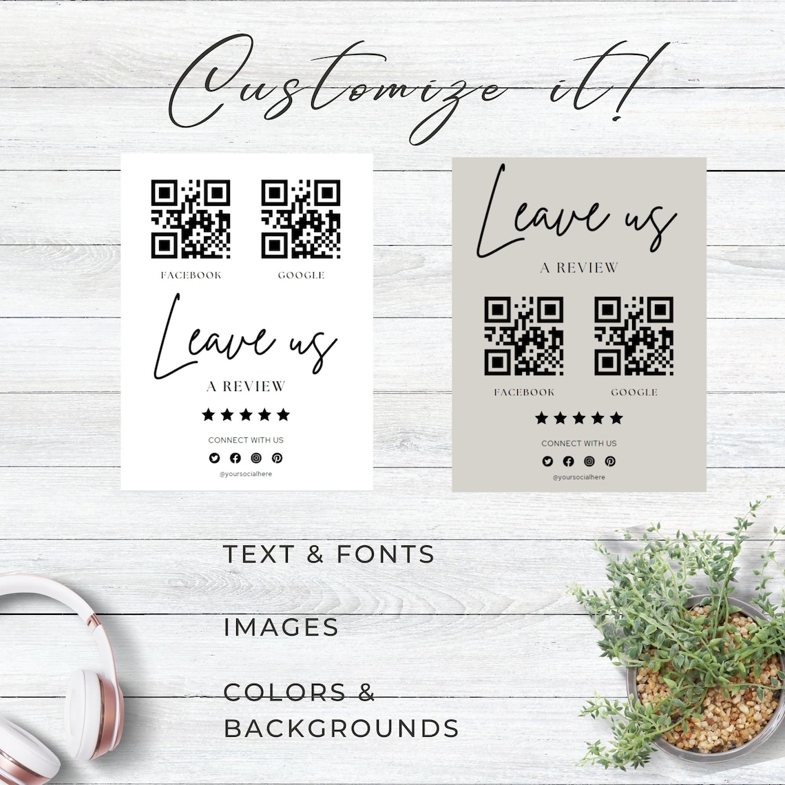 Leave Us a Review Template Leave a Review Sign Leave Review Sign Leave ...