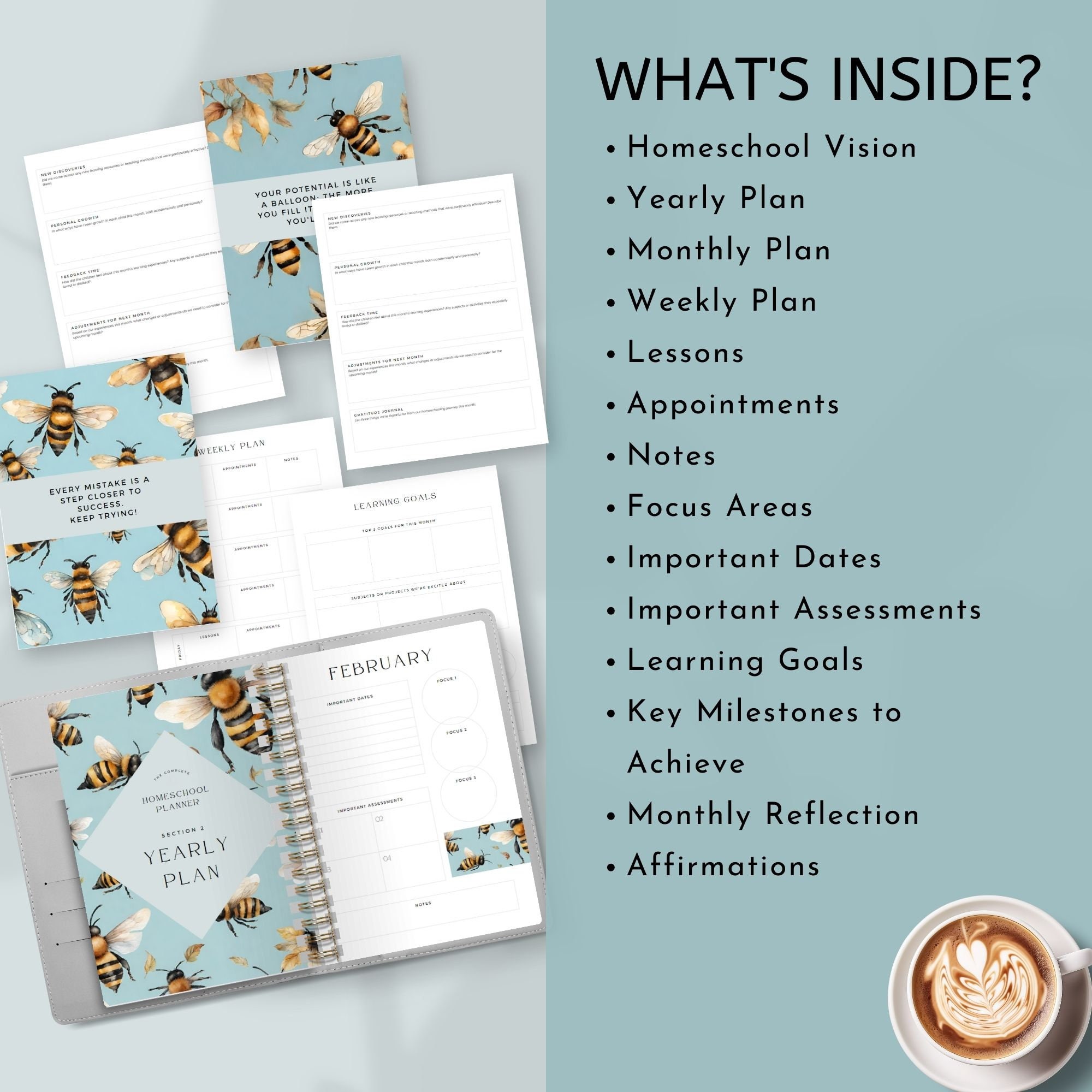 Homeschool Planner Printable Pdf Homeschool Digital Planner iPad ...