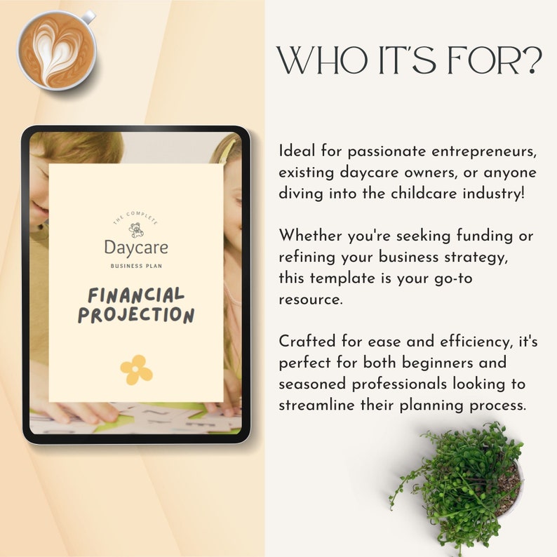 Business Plan Template for Daycare Childcare Business Proposal Editable ...