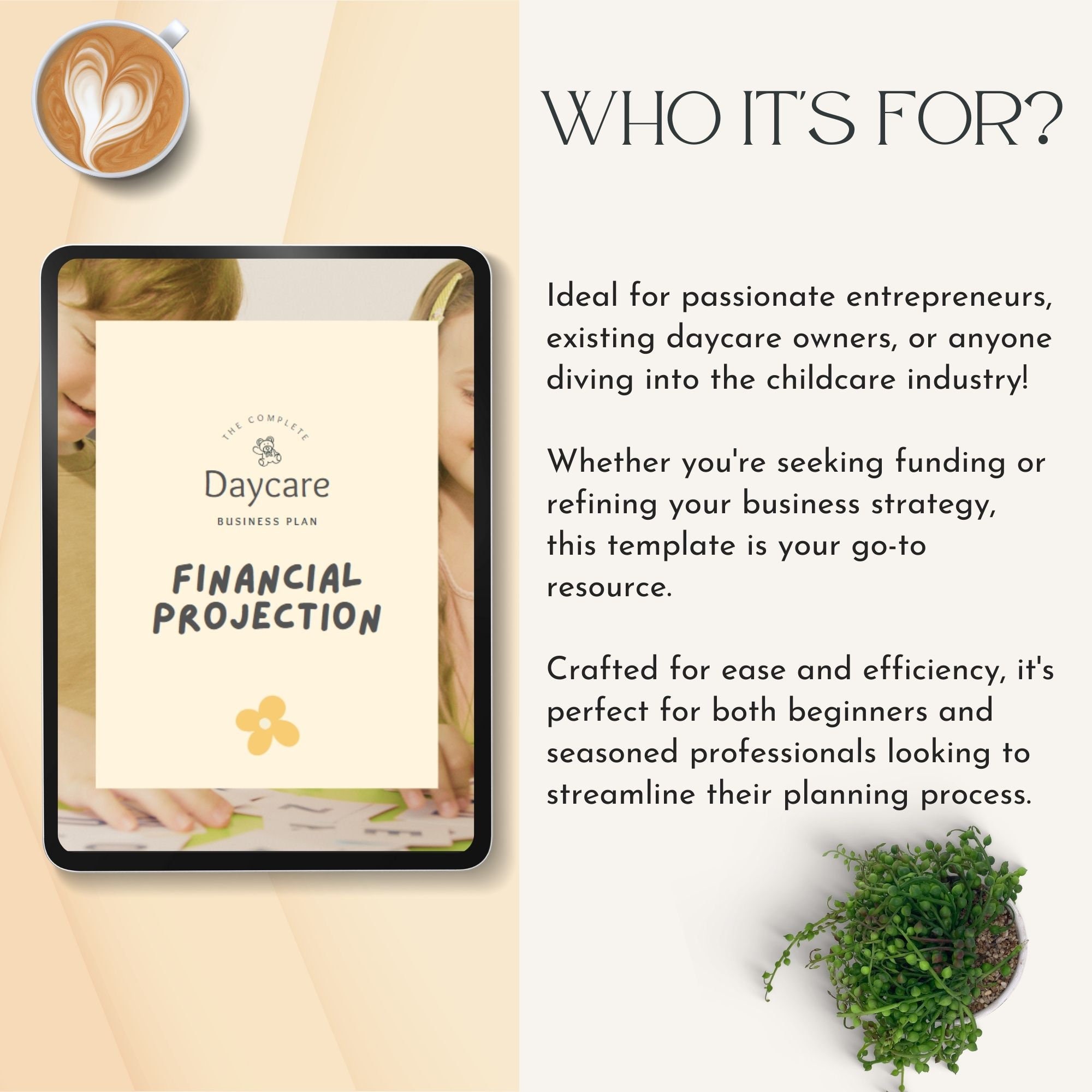 Business Plan Template for Daycare Childcare Business Proposal Editable ...